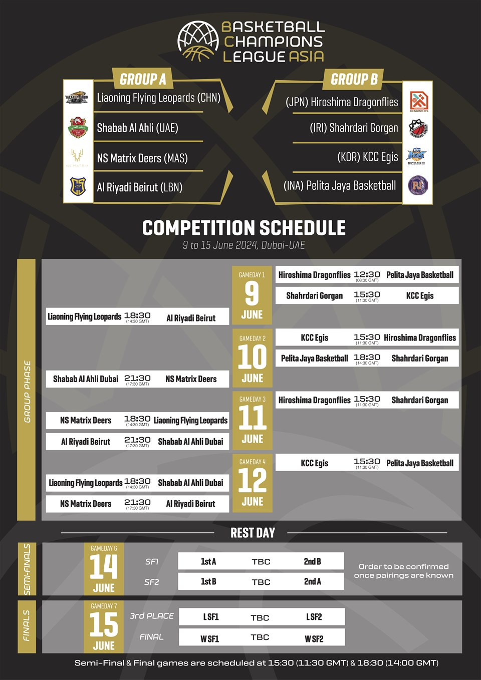 Jadwal Pelita Jaya di BCL Asia 2024 - mainbasket.com